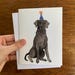 Black Labrador Party Dog Cards - Etsy