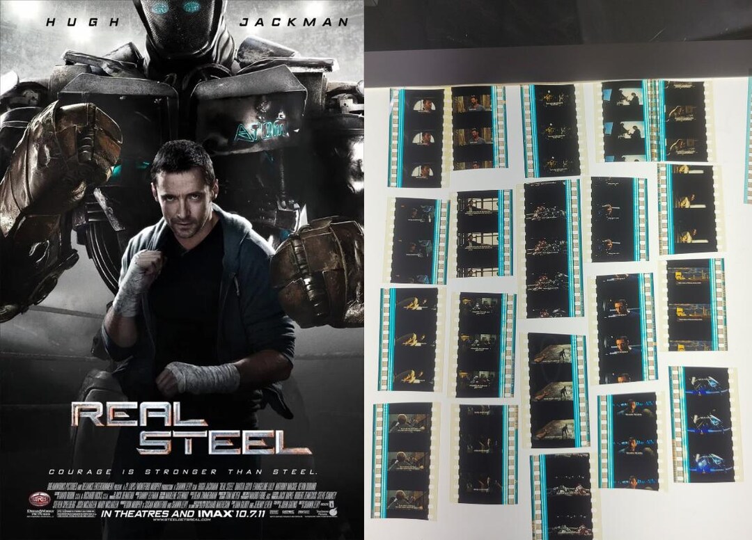 Pack of 50x Genuine 35mm Clips - Real Steel (2011) 35mm Film Cell Film ...
