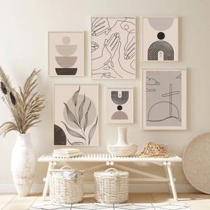 Christian Floral Set of 3, Botanical Scripture Print, Beige Christian ...