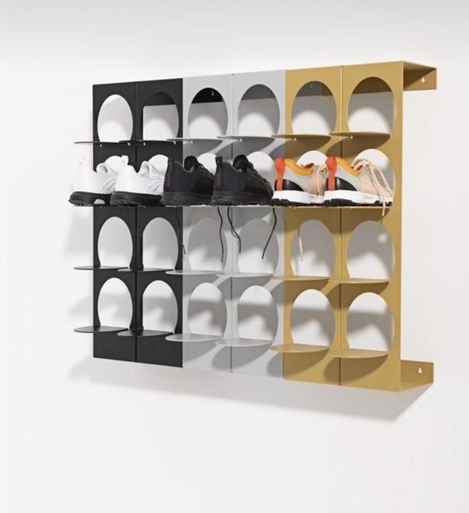 Metal Shoe Rack, Floor Shoe Rack, Shoes Organizing Area, Industrial ...