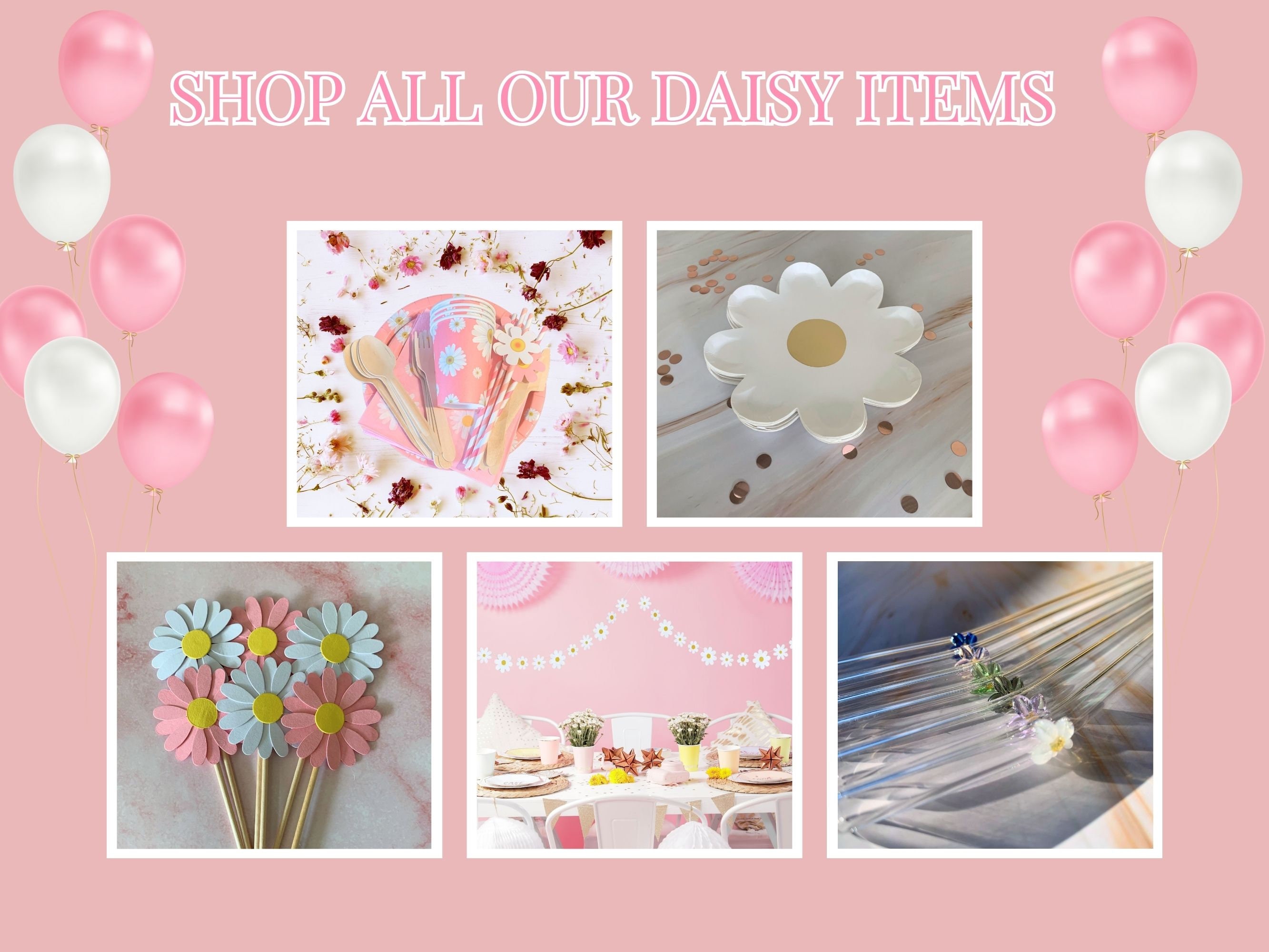 Daisy Chain Garland Boho Party Decor Garden Party Banner Boho Daisy ...