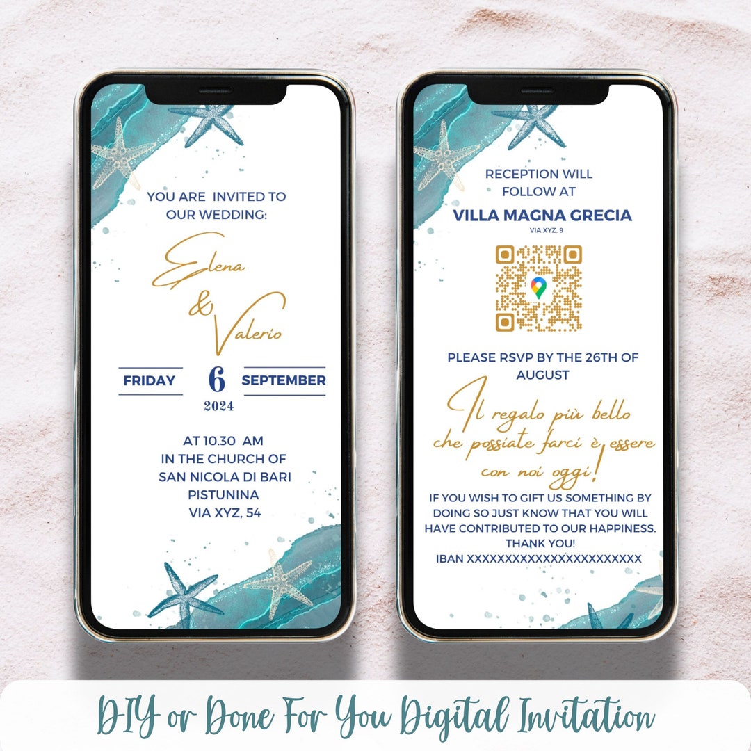 Editable Wedding Invitation Template Digital Wedding Invite ...