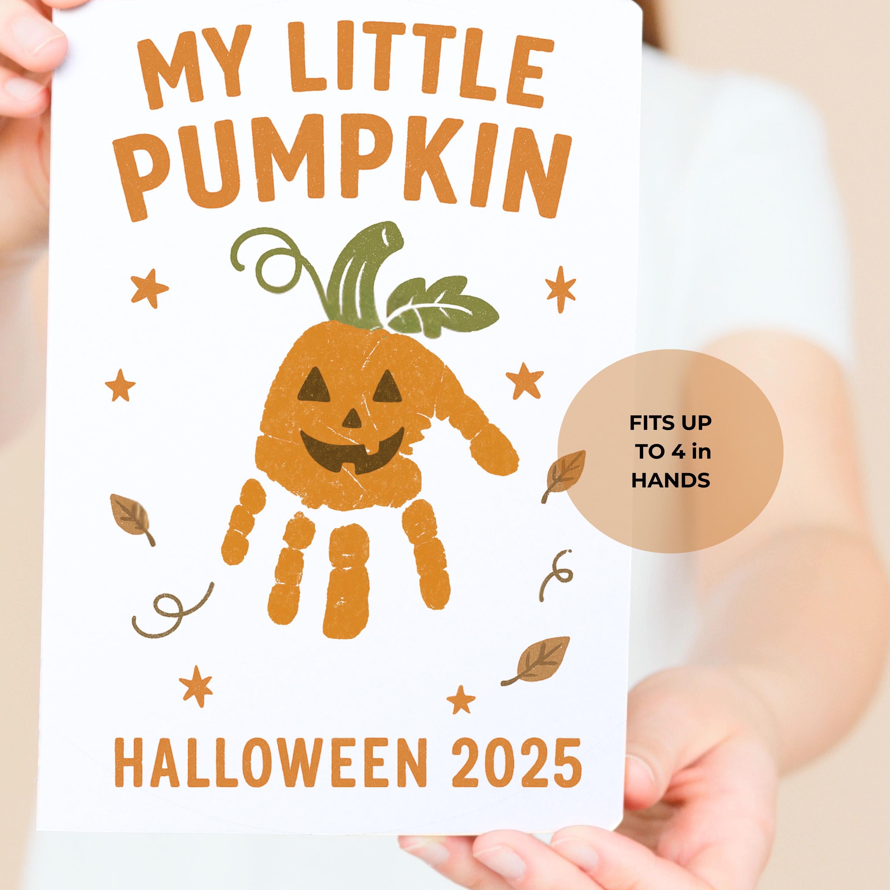 Halloween Handprint Craft for Toddlers Printable Halloween Activity for ...