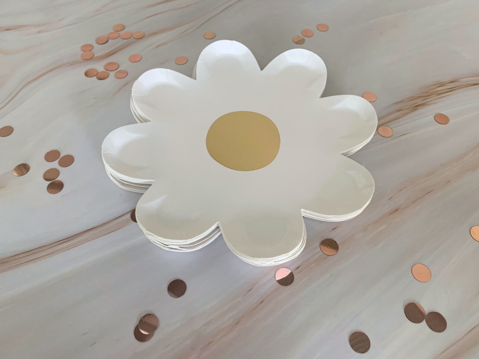 Daisy Paper Plate Dinner Daisy Party Dessert Plate Set Daisy Plate ...