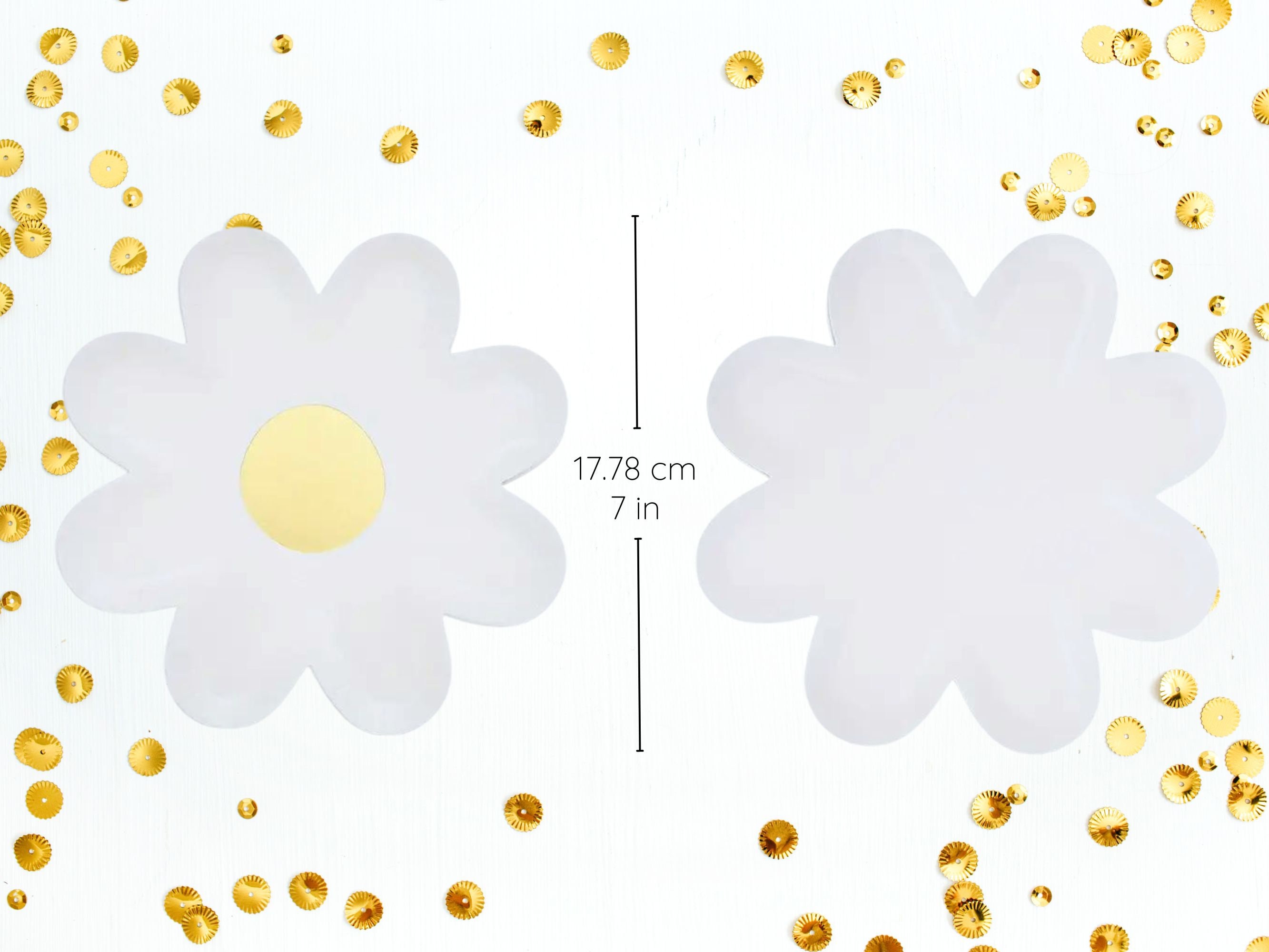 Daisy Paper Plate Dinner Daisy Party Dessert Plate Set Daisy Plate ...