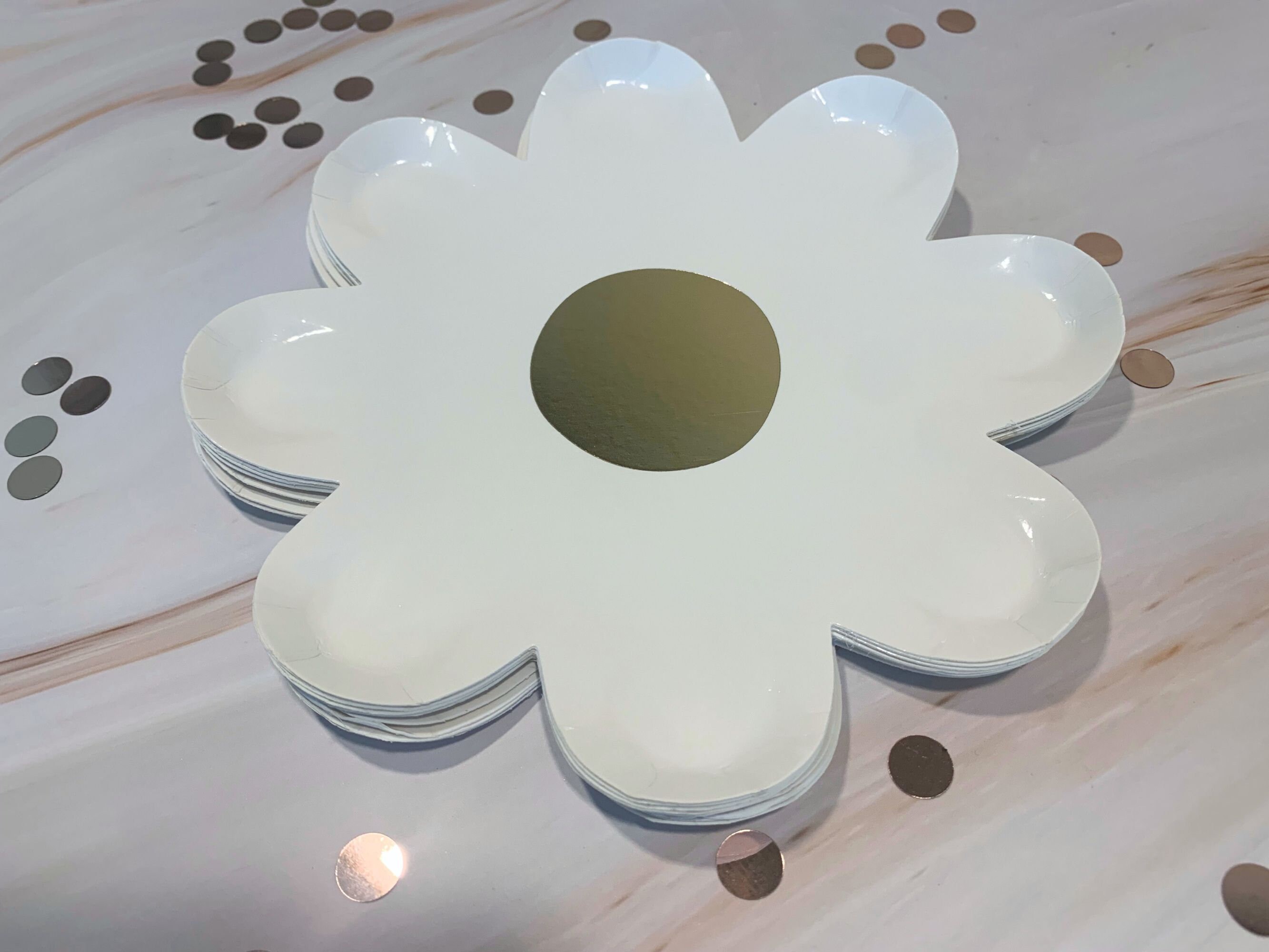 Daisy Paper Plate Dinner Daisy Party Dessert Plate Set Daisy Plate ...