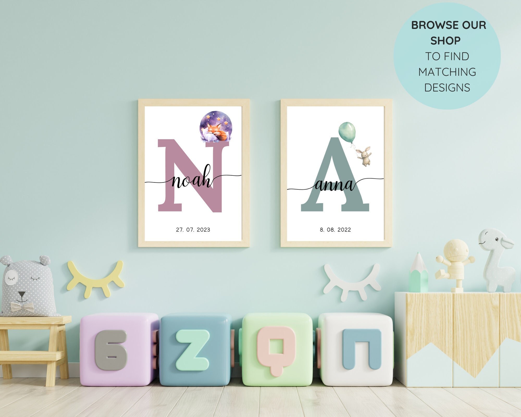 Custom Baby Name Gift Name Printable Baby Name Custom Wall Decor ...