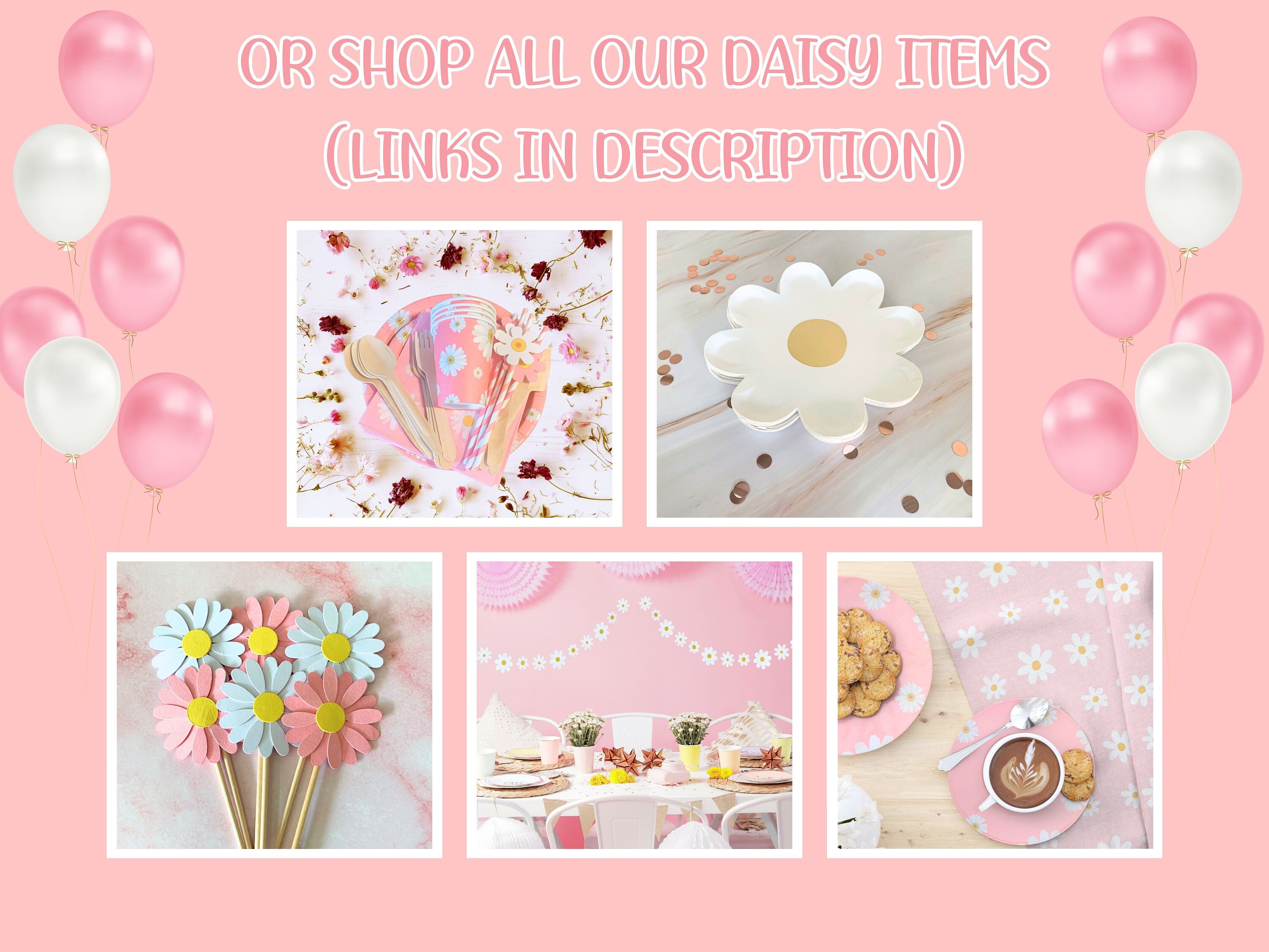 Custom Daisy First Birthday Backdrop Daisy Onederful Birthday Decor ...