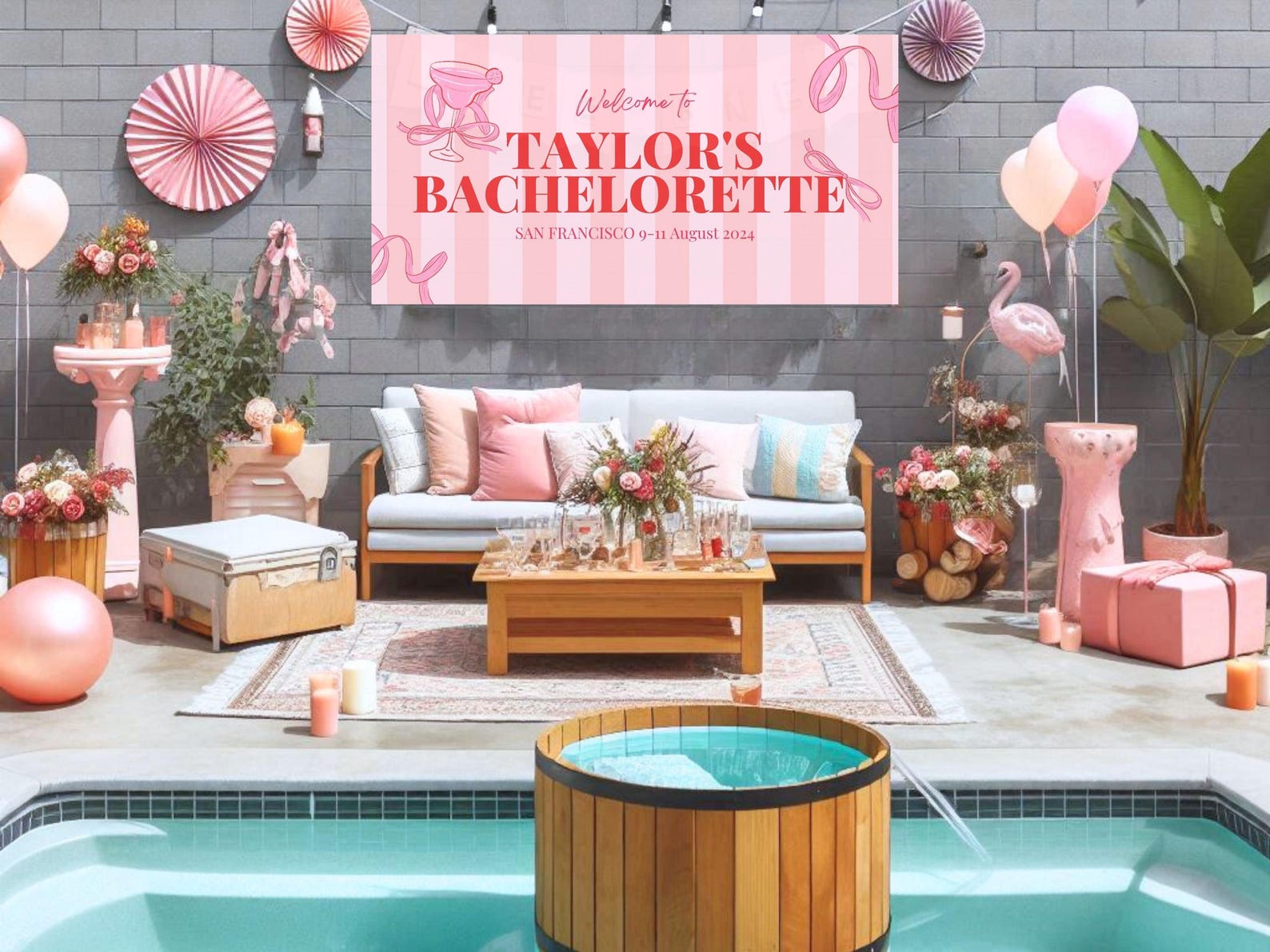 Custom Design Bachelorette Banner Gift for Friend Bachelorette Party ...