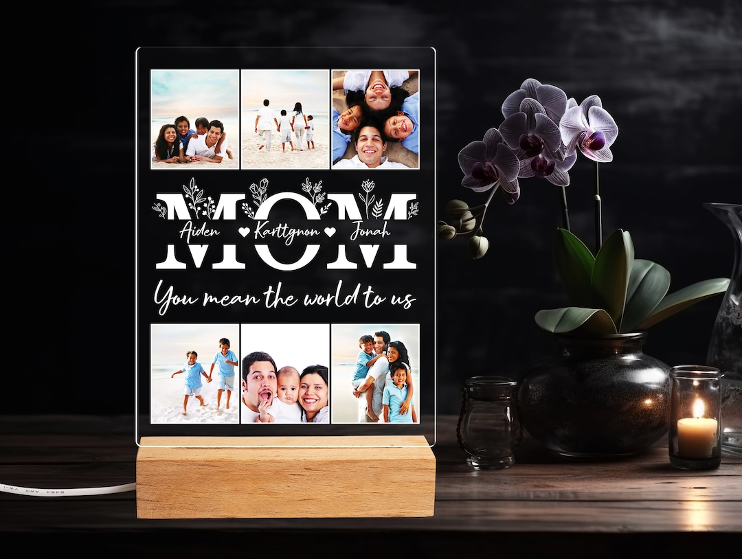 Personalized Photo Nightlight for Mom, Mothers Day Nightlight for Mom ...