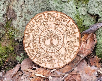 Wiccan Calendar Pagan / Wheel of the Year Altar or Wall Art / Celtic ...