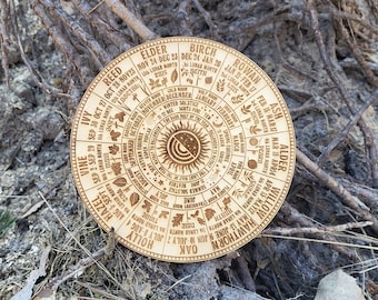 Wiccan Calendar Pagan / Wheel of the Year Altar or Wall Art / Celtic ...