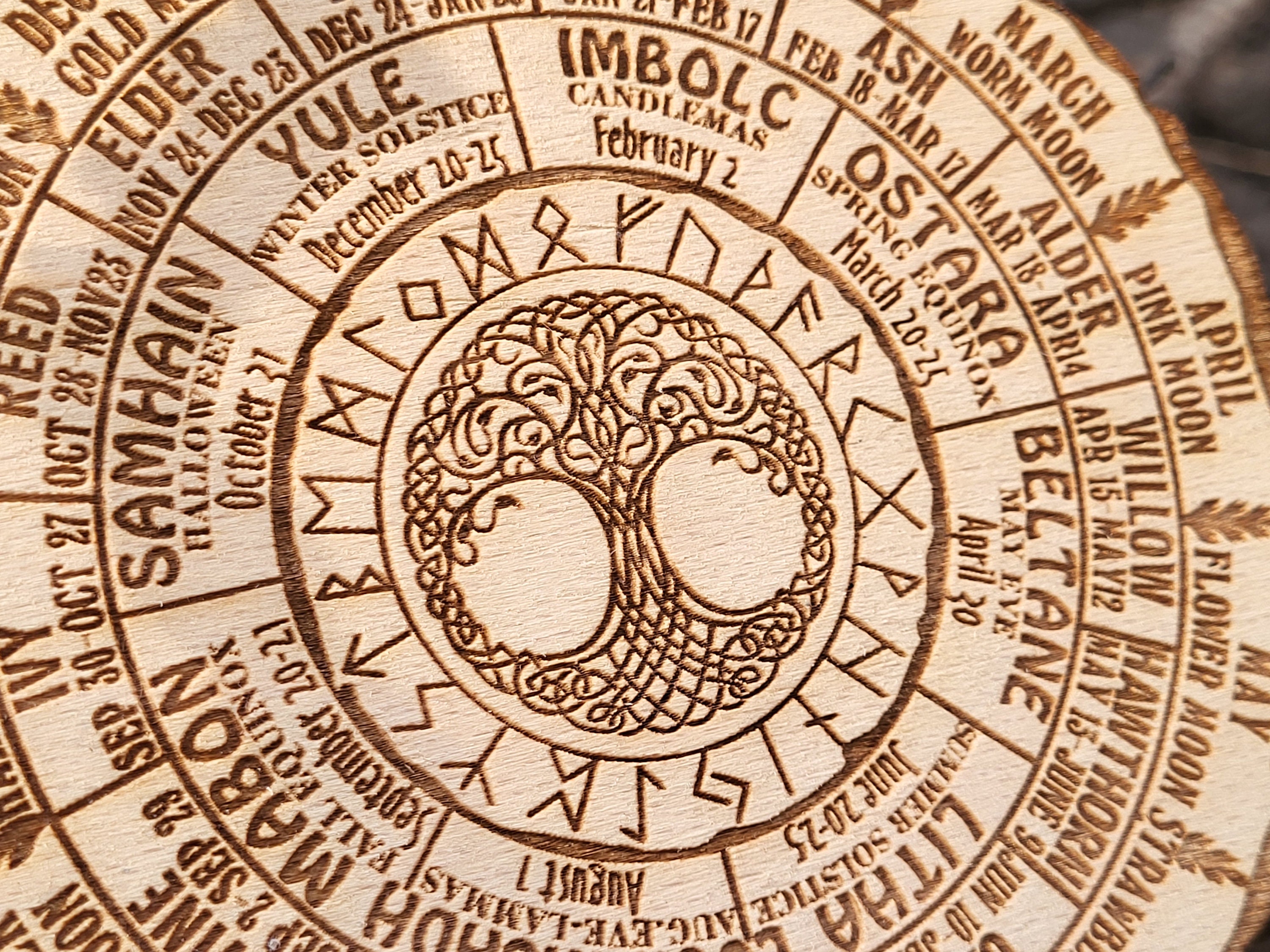 Wheel of the Year / Celtic Tree Calendar / Wheel of Life / Tree of Life ...
