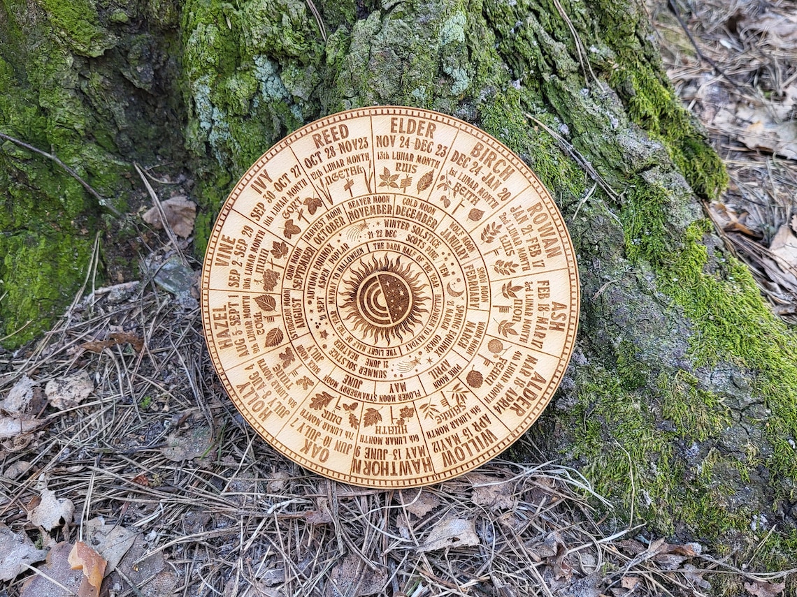 Ogham Tree Calendar / Celtic Tree Calendar / Wheel of Life / Tree of ...