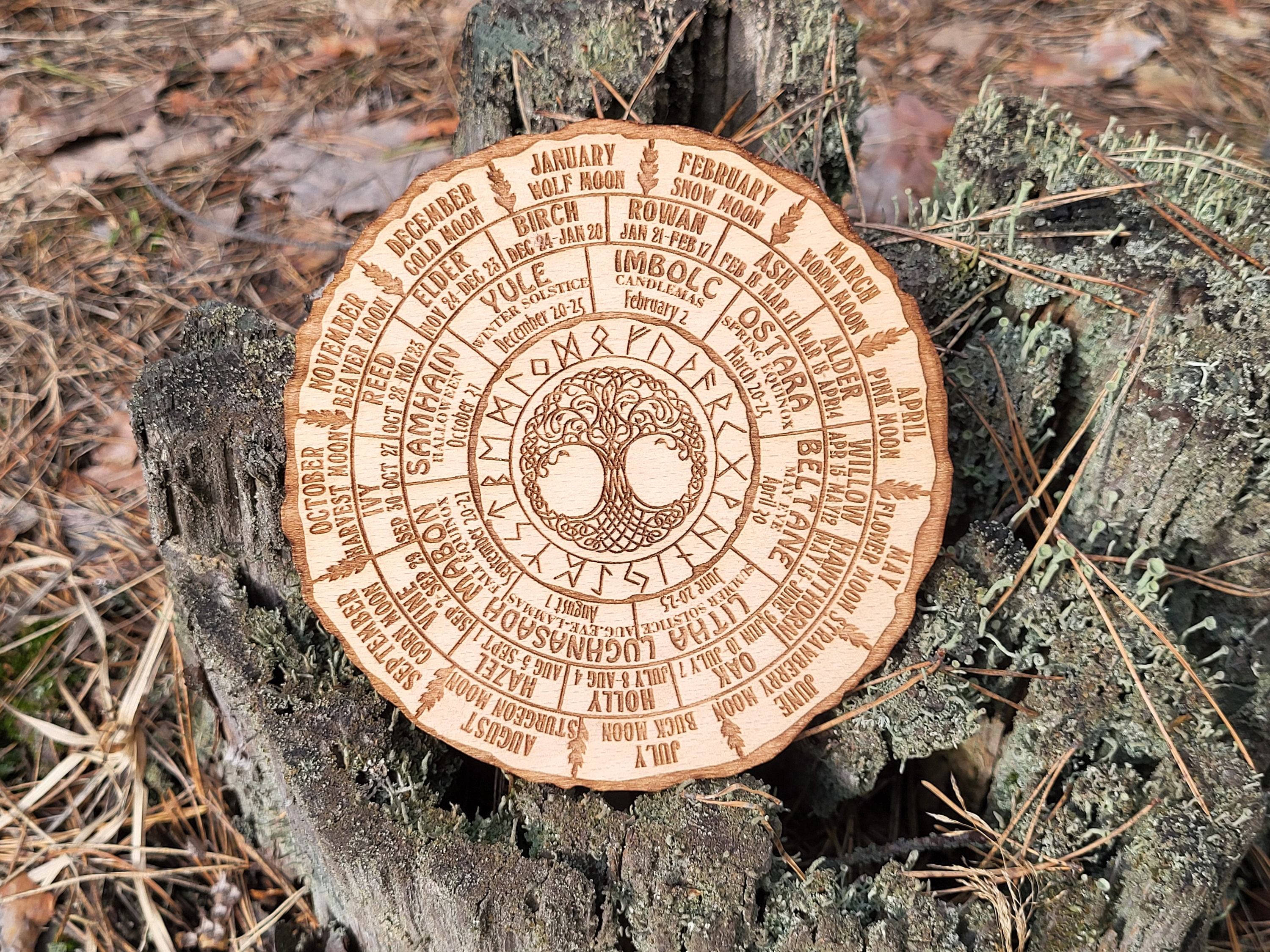 Wheel of the Year / Celtic Tree Calendar / Wheel of Life / Tree of Life ...