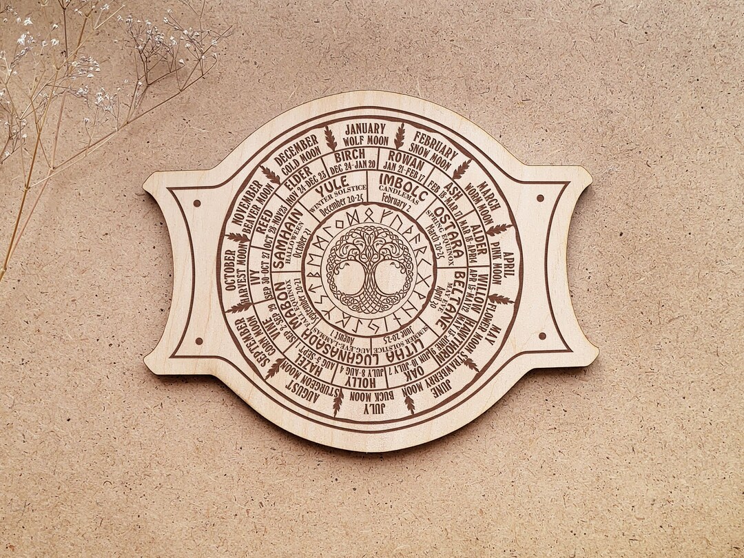 Wheel of the Year / Celtic Tree Calendar / Wheel of Life /tree of Life ...