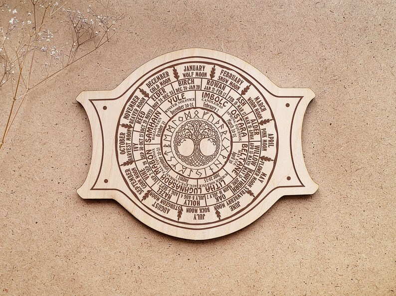 Wheel of the Year / Celtic Tree Calendar / Wheel of Life /tree of Life ...