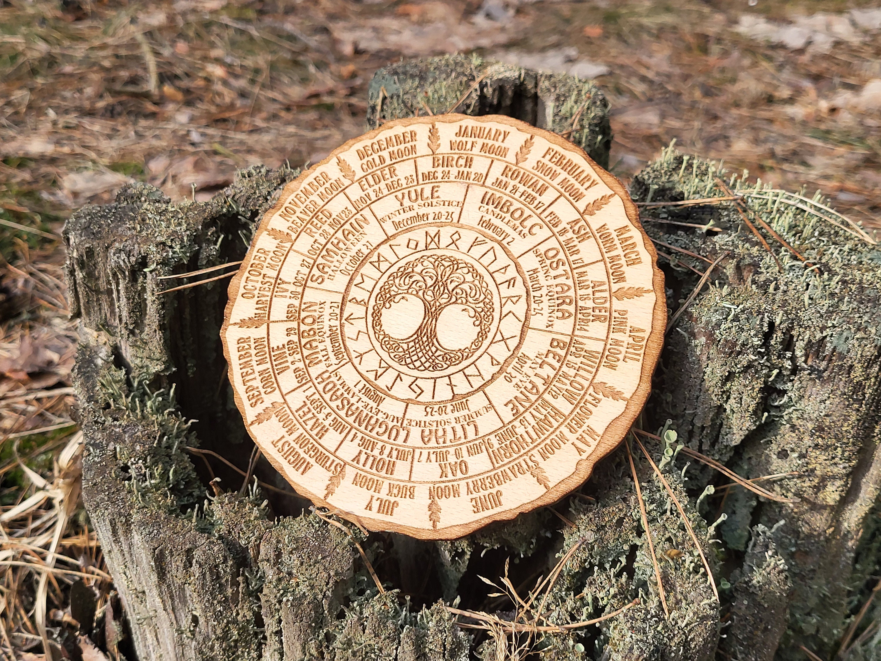 Wheel of the Year / Celtic Tree Calendar / Wheel of Life / Tree of Life ...