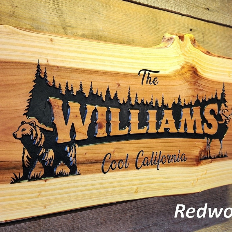 Wood Cabin Sign - Etsy