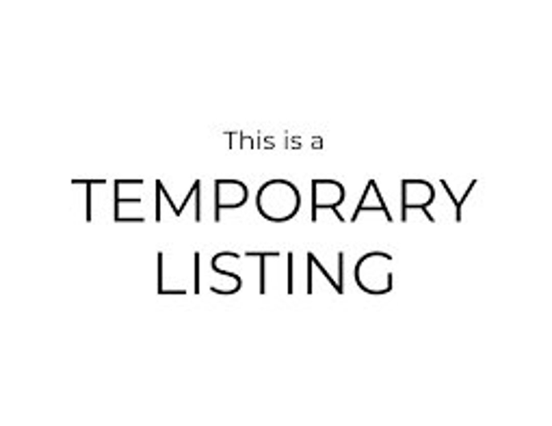 Temporary Listing - Etsy