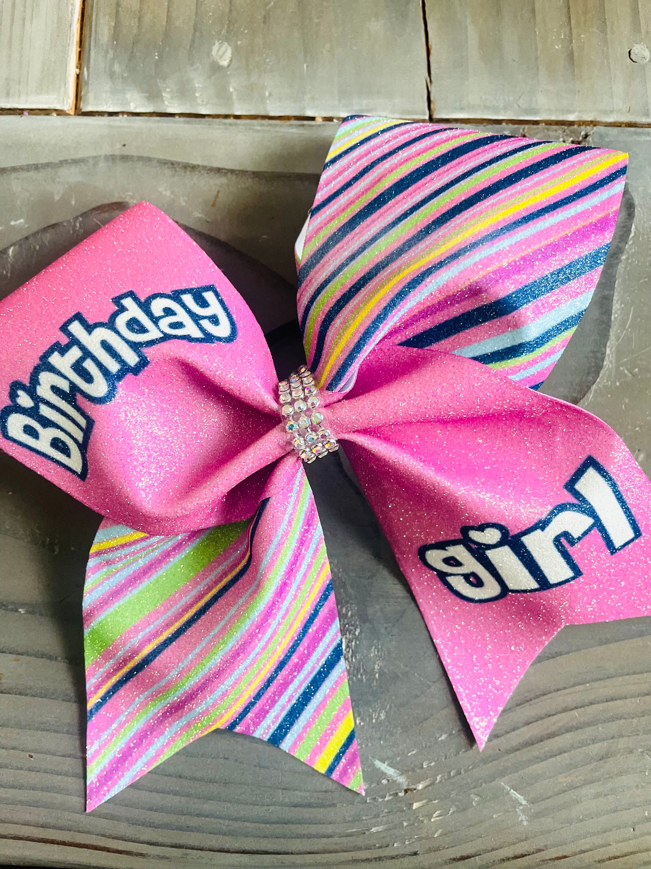Birthday Girl Cheer Bow Cheer Gifts Cheerleader Bows - Etsy