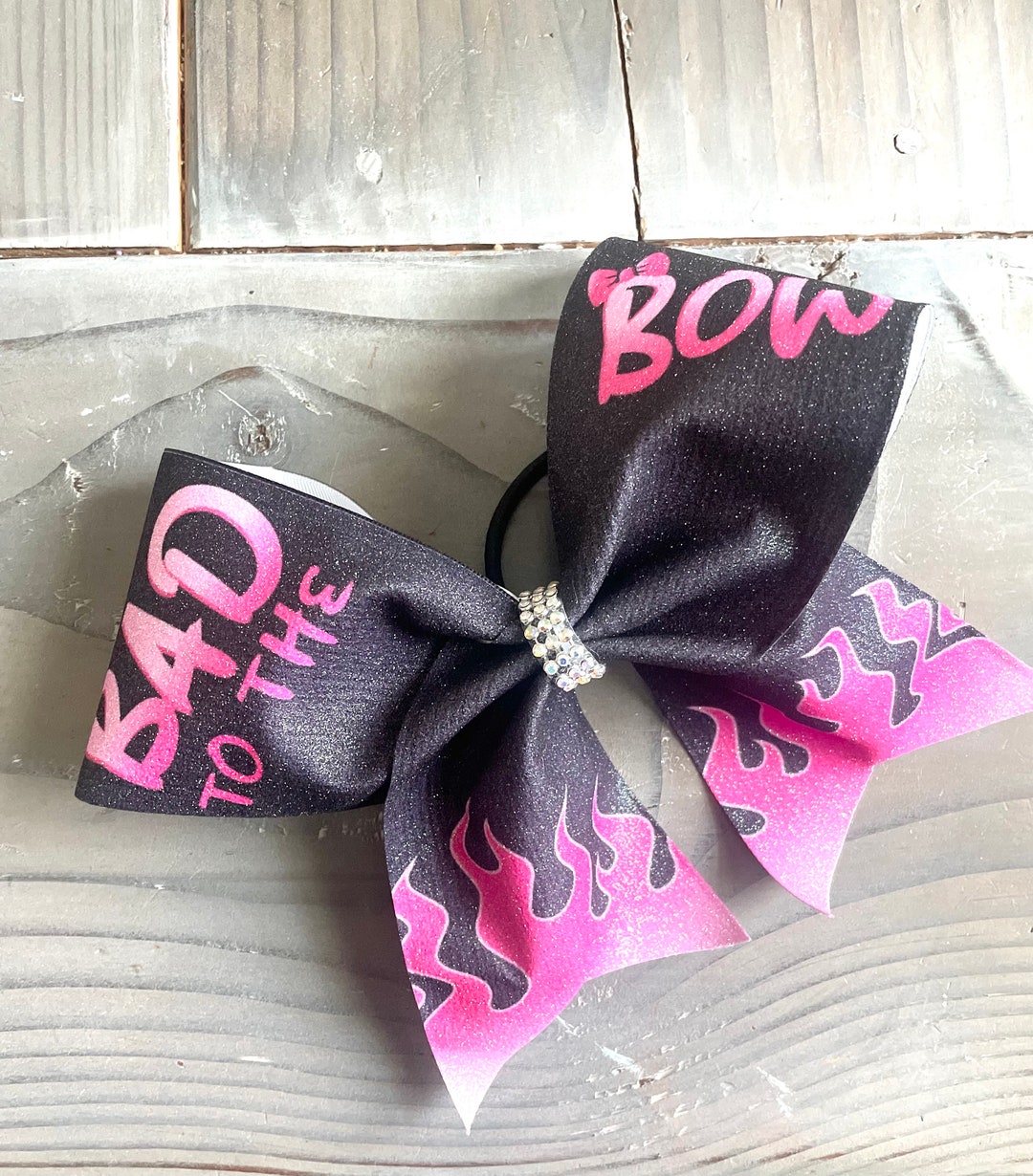 Bad to the Bow Cheer Bow | Cheer Gifts | Cheerleader Bows - Etsy