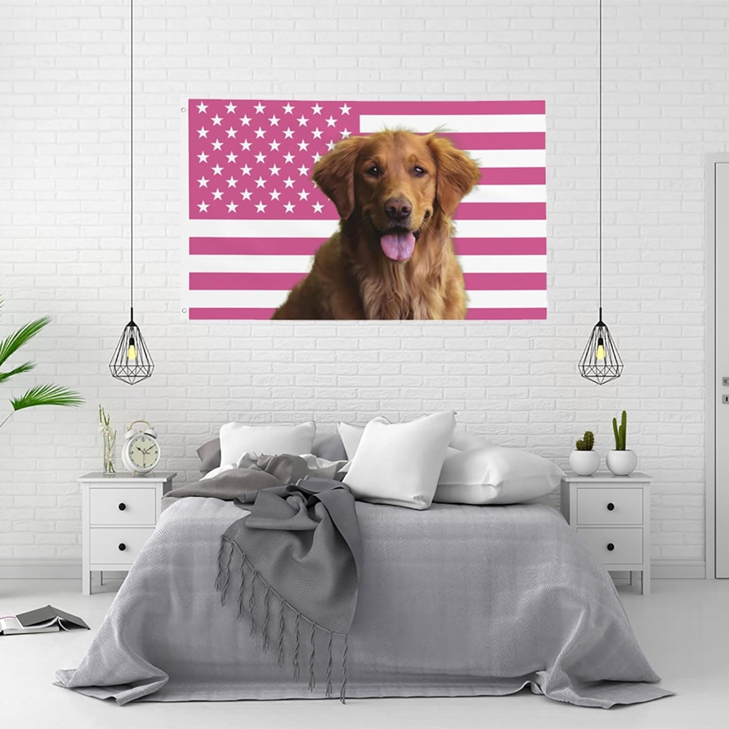 Custom Photo Pink USA America Flag 3X5 Ft Personalized Flags Design ...