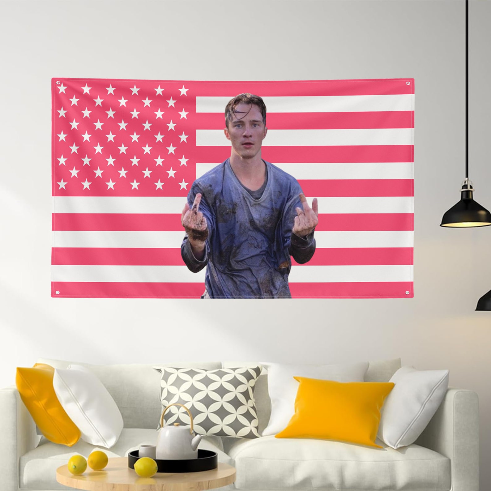 Rafe Cameron, Drew Starkey Photo Pink USA America Flag 3X5 Ft ...