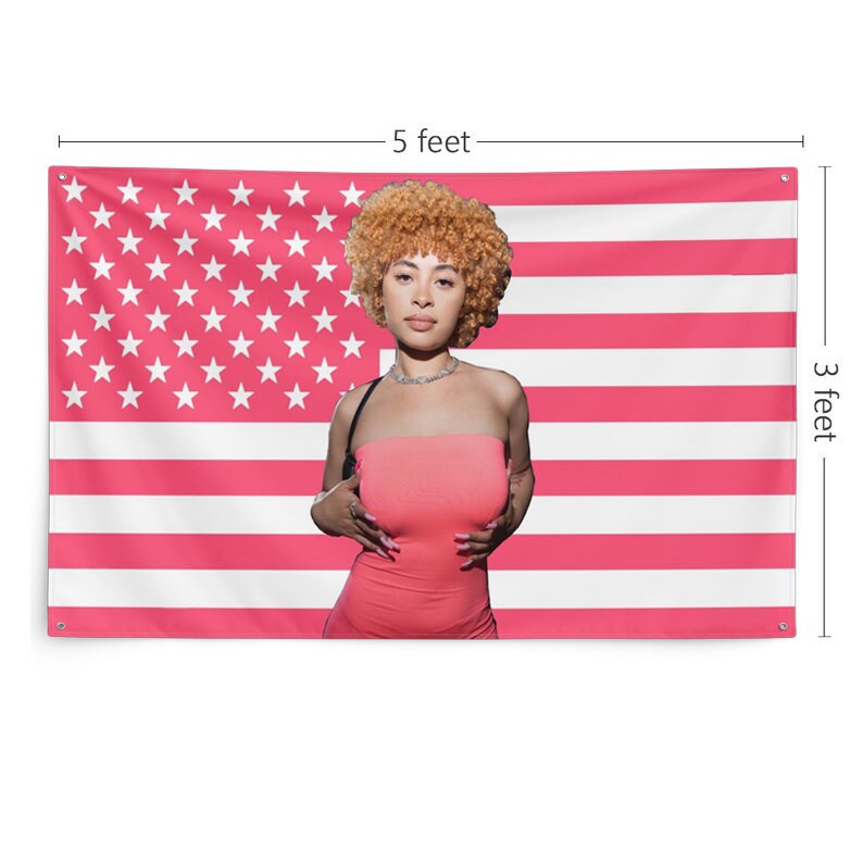 Custom Photo Pink USA America Flag 3X5 Ft Personalized Flags Design ...