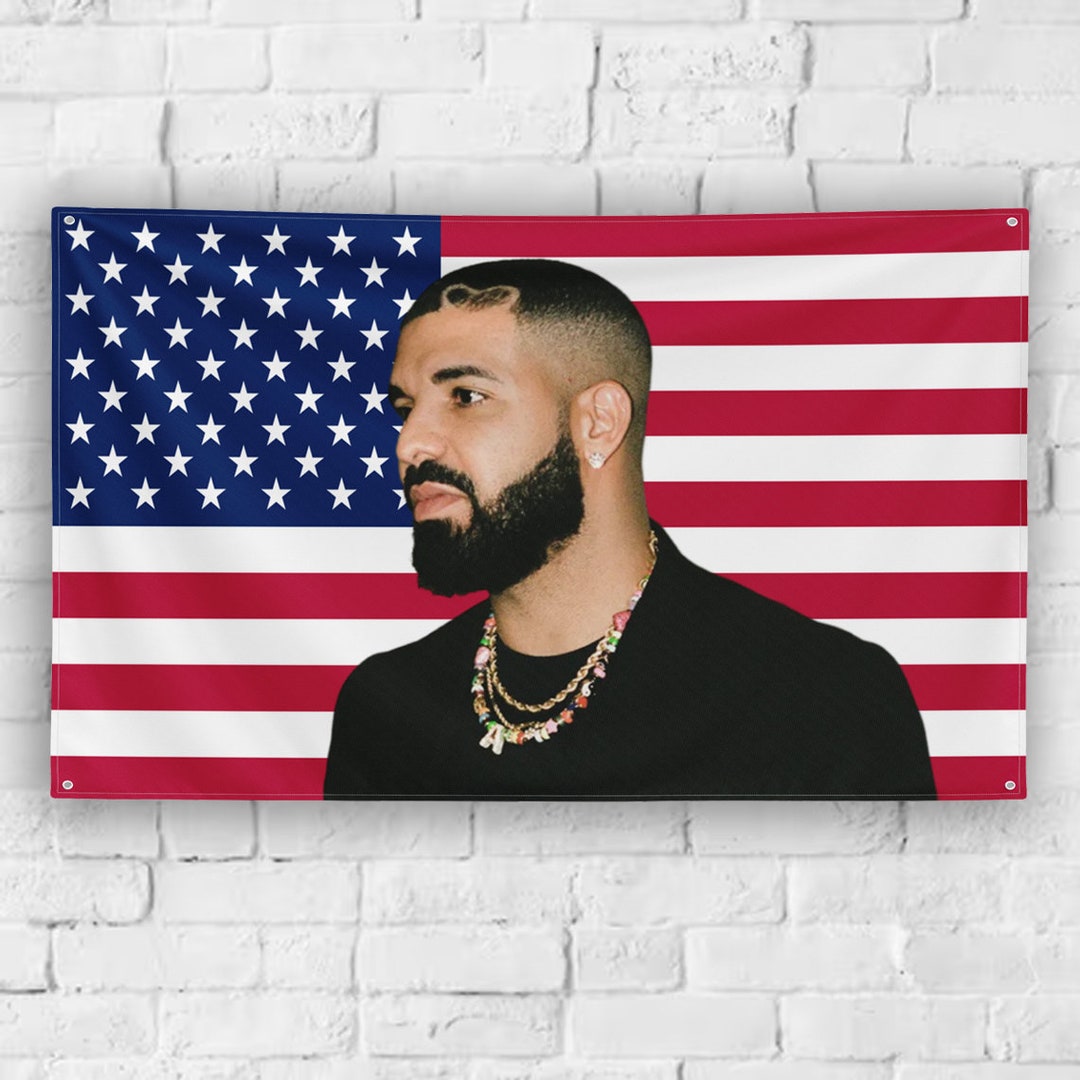 Drake USA Flag/tapestrywall Decor Fan Art Custom Drake Tapestry, USA ...
