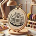 Christmas Village Hand Embroidery Pattern: Cozy Winter House (PDF) - Etsy