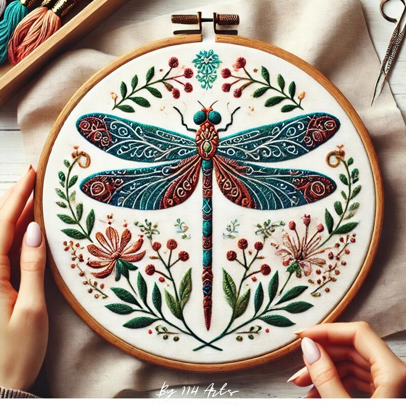 Dragonfly Embroidery Kit - Etsy