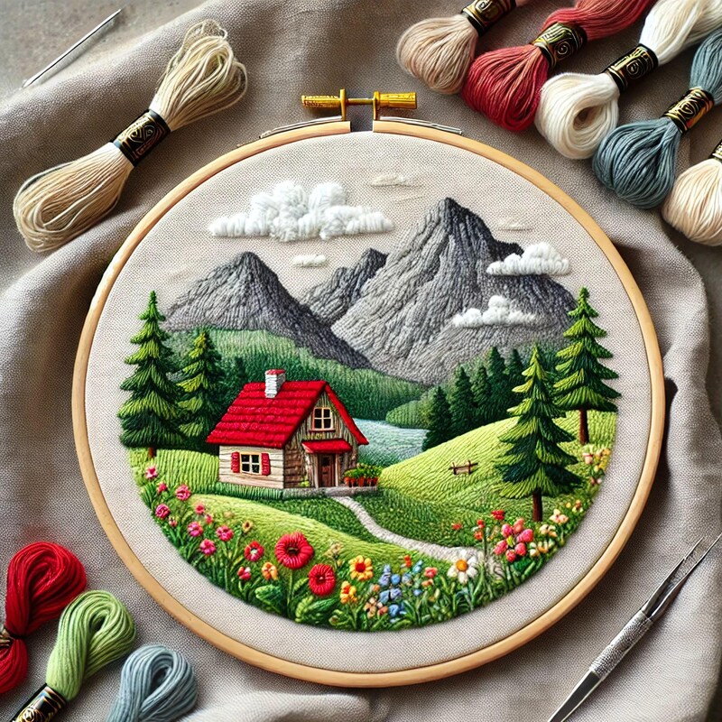 Cottage Embroidery - Etsy