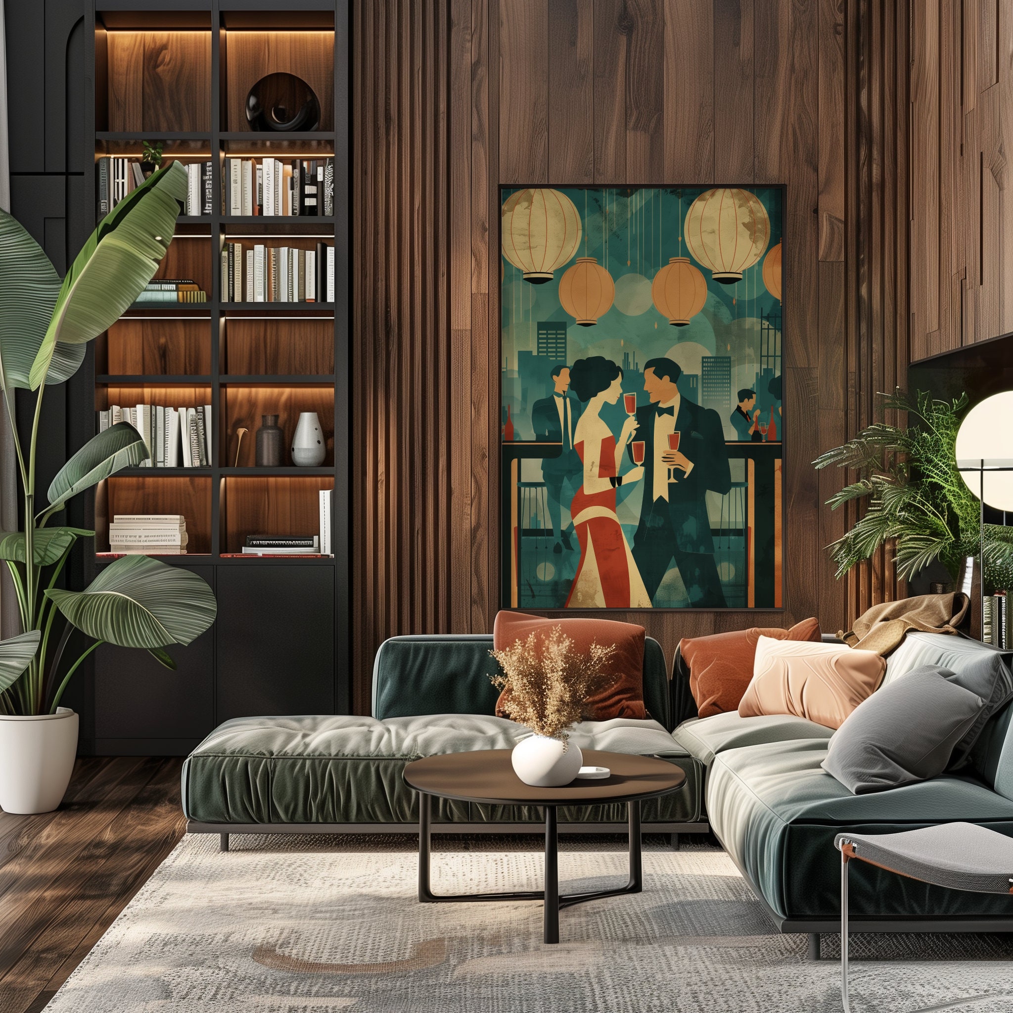 Roaring 20s Retro Art Deco Poster | Printable Art | Wall Art | Digital ...