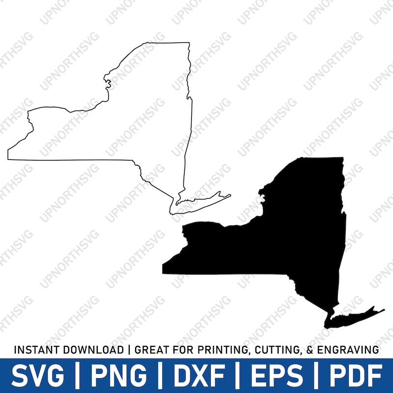 Buffalo New York Map Svg - Etsy