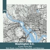 Washington DC Roads & Water SVG Multi-layer Map | Streets | Capital ...