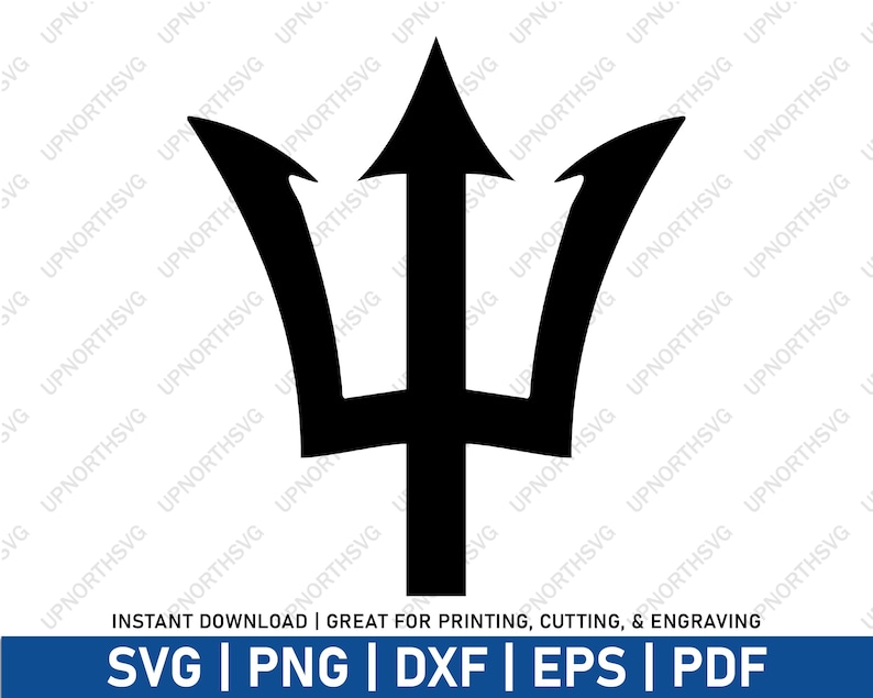 Barbados Trident SVG Barbados Flag SVG Clip Vector Graphic Print, Cut ...