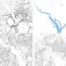 Washington DC Roads & Water SVG Multi-layer Map | Streets | Capital ...