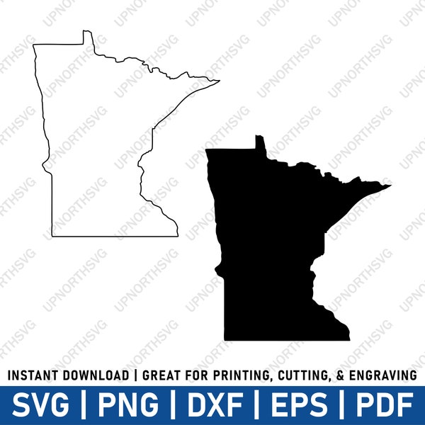 Minnesota Outline - Etsy