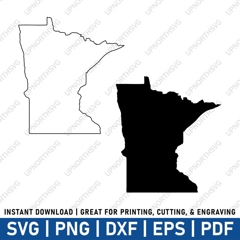 Minnesota Outline - Etsy