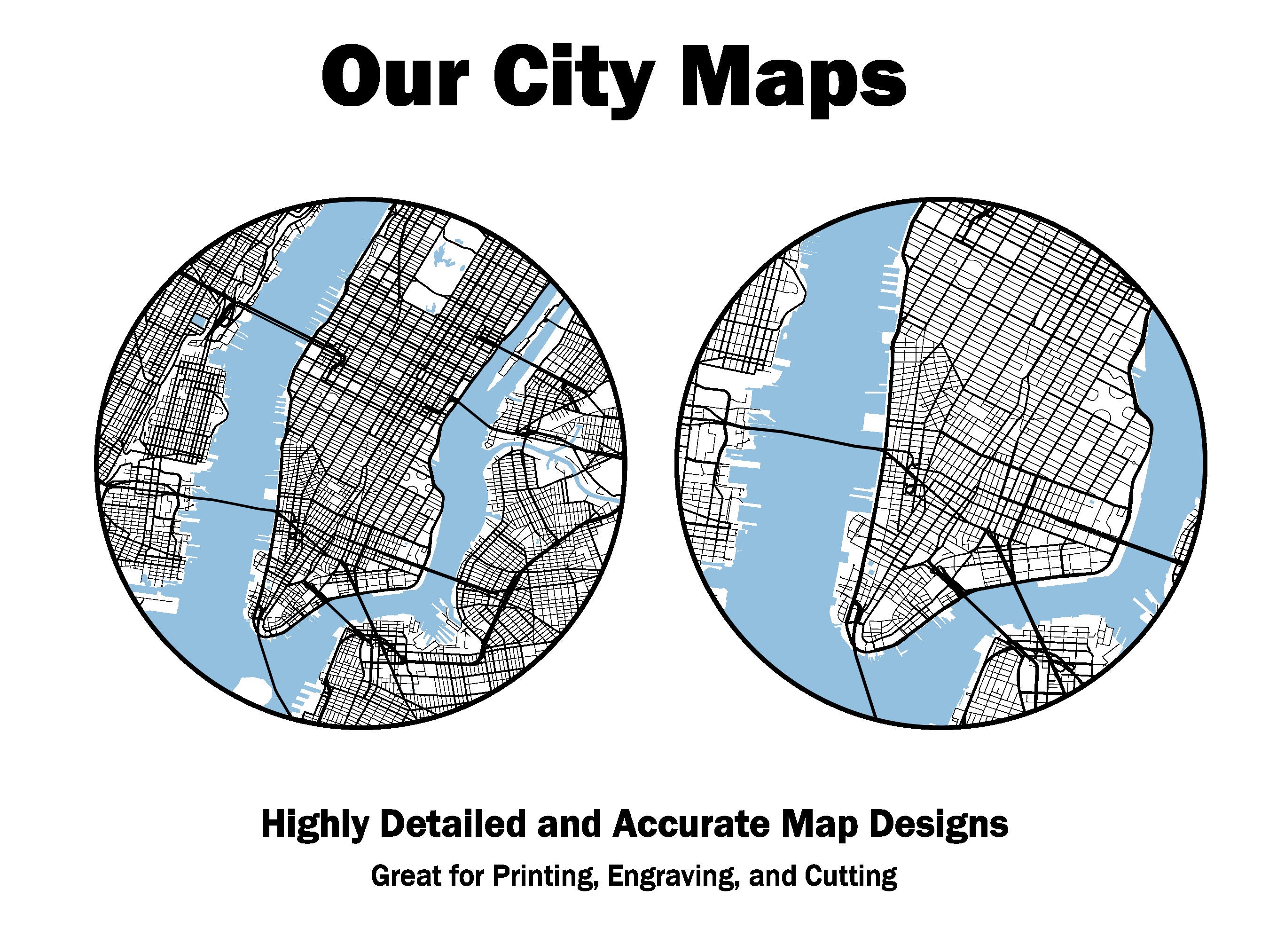 Washington DC Roads & Water SVG Multi-layer Map Streets Capital Vector ...