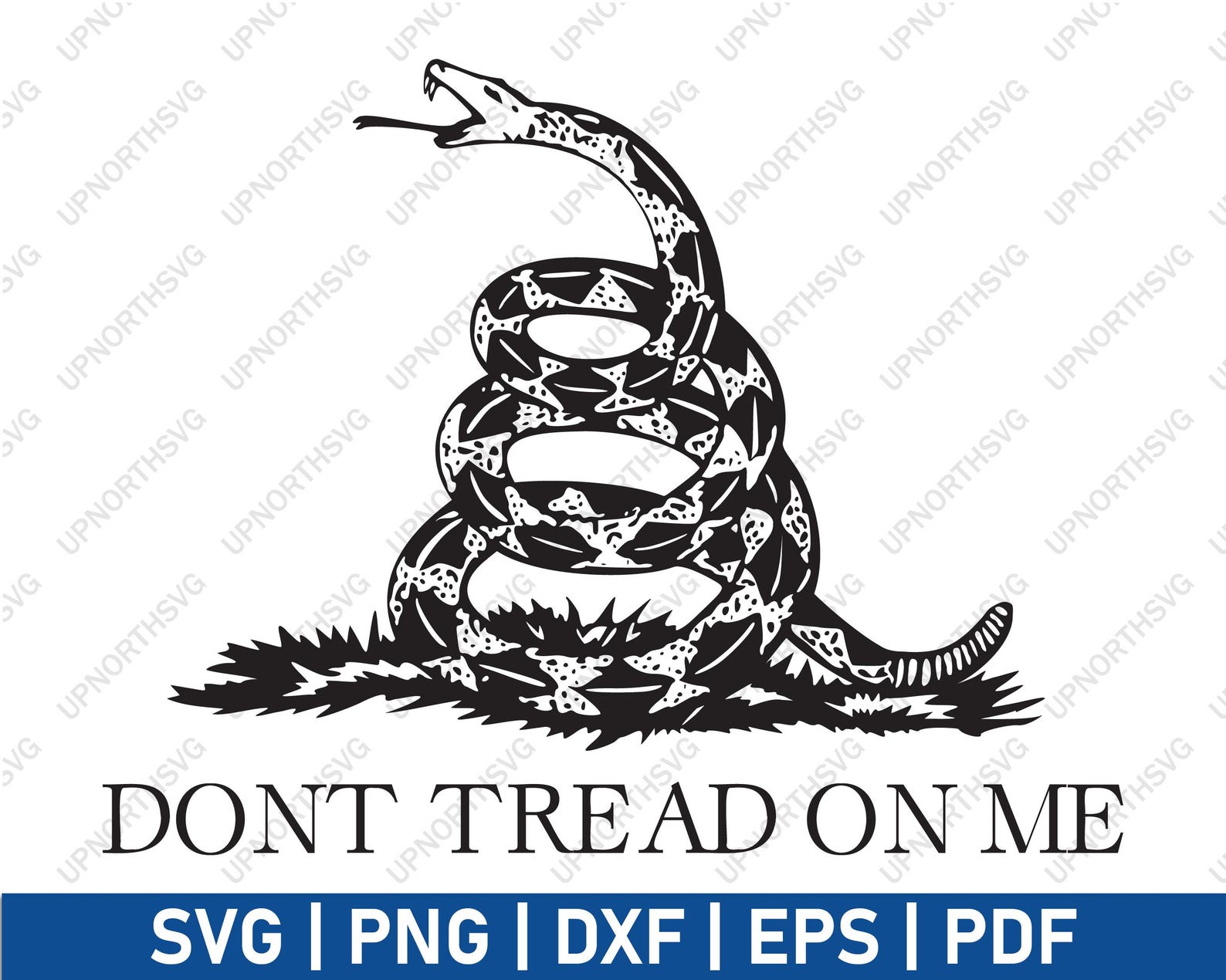 Don't Tread on Me Rattlesnake Gadsden Flag SVG | Liberty, Freedom ...