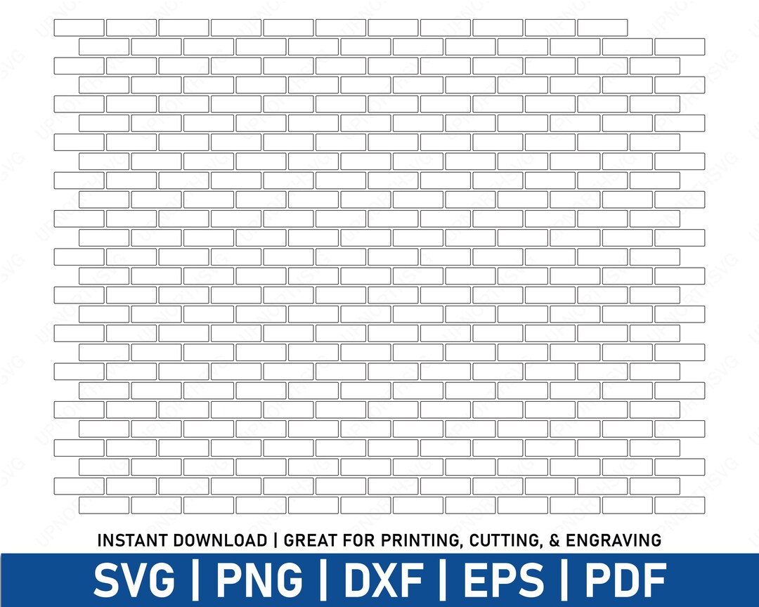 Brick Wall Pattern SVG File | Bricks Layered Pattern Design | Vector ...
