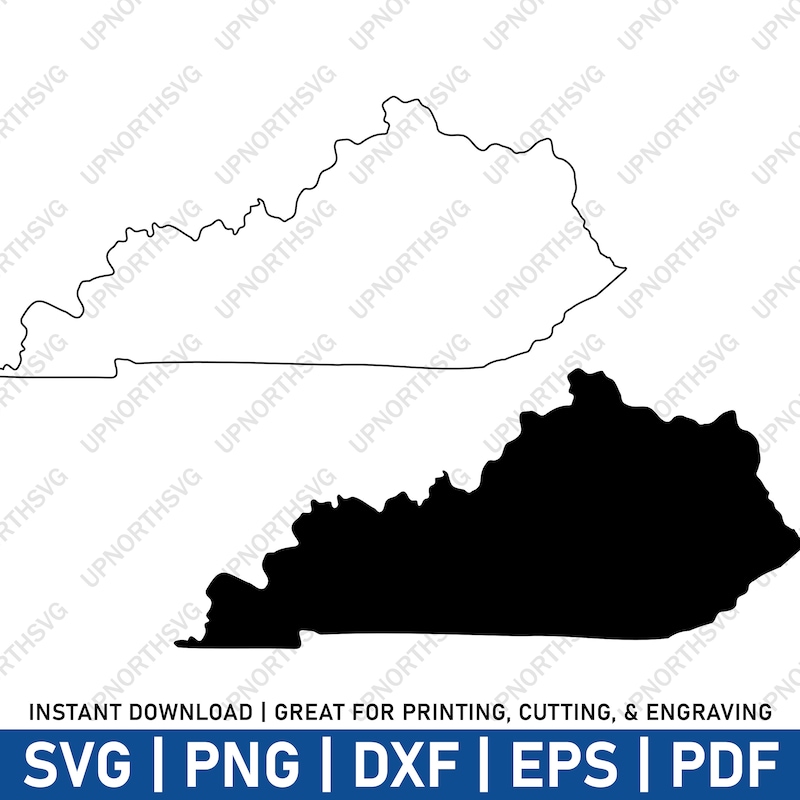 Kentucky State Shape - Etsy
