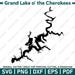 Grand Lake O' the Cherokees SVG Oklahoma Map | Vector Graphic File ...