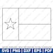 Texas Flag Outline SVG File | Texas State Flag Transparent | Lone Star ...