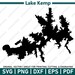 Lake Kemp Texas SVG Map Silhouette | Vector Graphic File | Shape ...