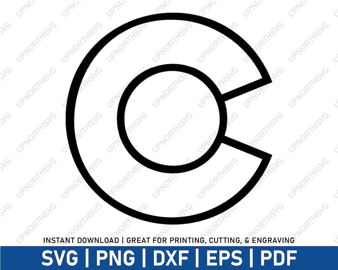 Colorado Flag C Outline SVG File | CO State Flag Transparent | C ...