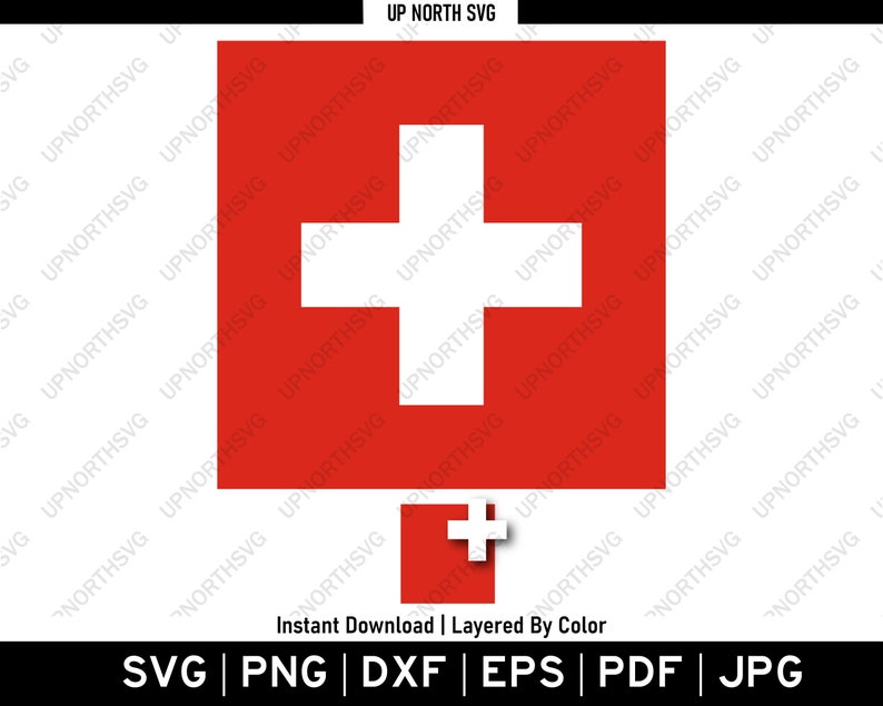 Layered Switzerland Flag Svg Swiss National Flag Cricut Cricut Cut File ...