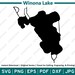 Skiatook Lake SVG Oklahoma Lake Map Vector Graphic File Shape Outline ...
